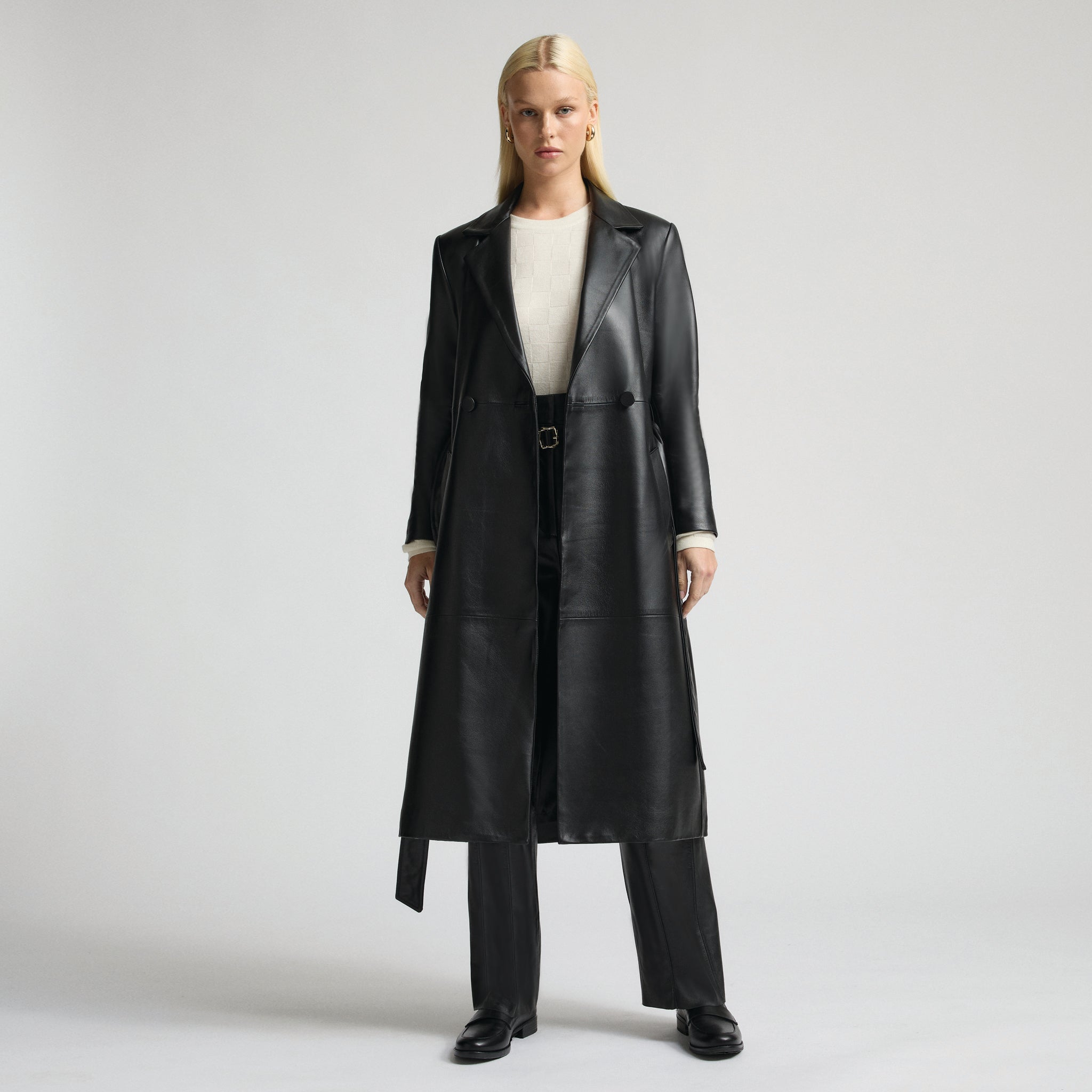 Amelia Trench Coat - Jet Black – RAW by RAW