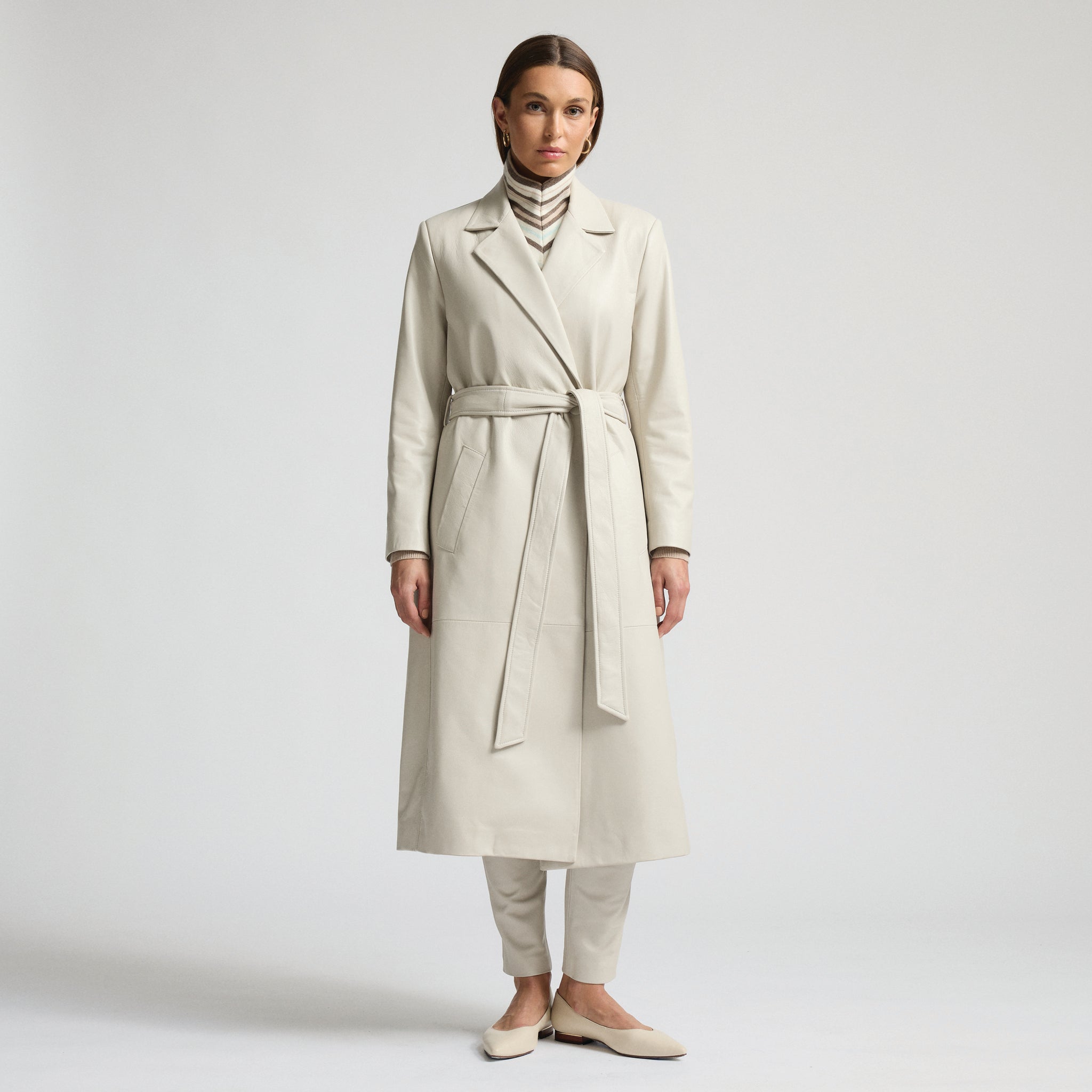 Amelia Trench Coat - Porcelain – RAW by RAW